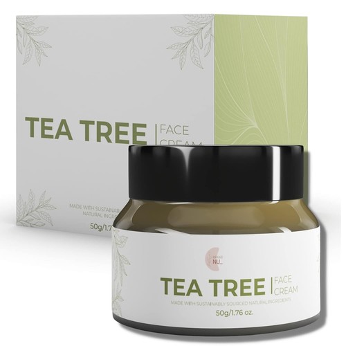 Brandnu Tea Tree Face Cream - Moisturizer for Acne-Prone, Sensitive ...