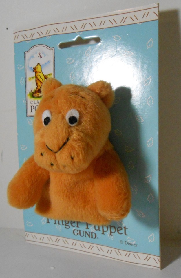Gund Plush Finger Puppet Disney Classic Winnie the Pooh Tigger Mint on ...