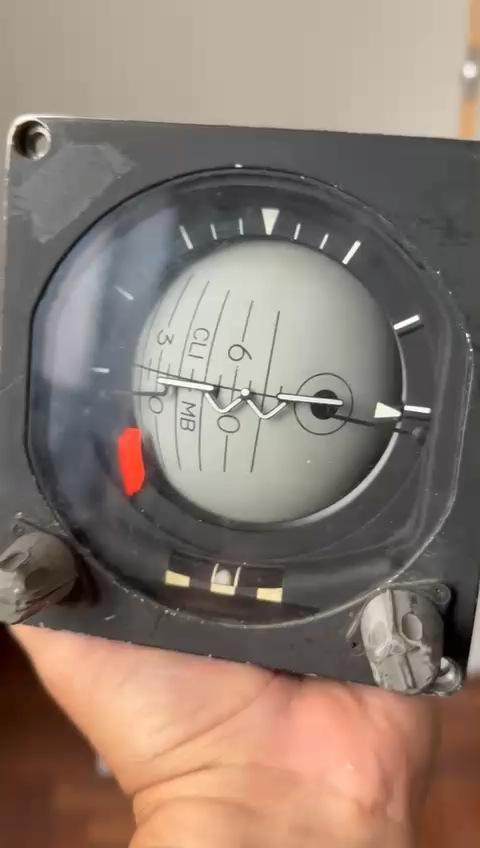 Vintage Lear Siegler Indicator Attitude P/N 142640-01-01 Model 4005 AC ...