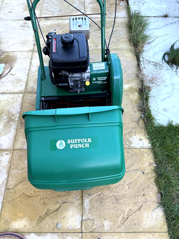 Suffolk Punch 14sk Cylinder Petrol Lawnmower. Kawasaki Engine. Atco ...