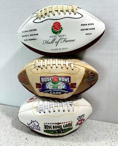 Rose Bowl Game Mini Football Ball Lot - 2011 Wisconsin vs TCU 2002 ...