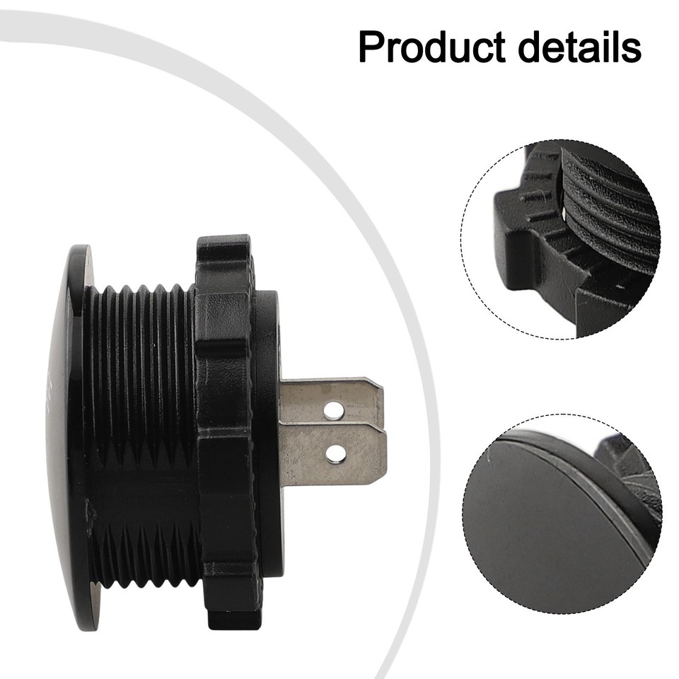 DC 12V 24V Waterproof Digital LED Voltmeter for Car Motorcycle RV Boat ...