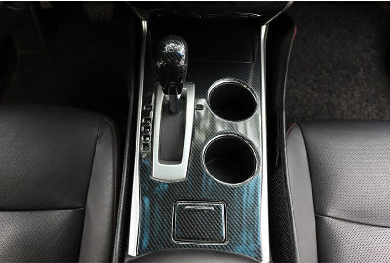 For Nissan Altima 2013-2018 Carbon Fiber Console Gear Shift Knob Head ...
