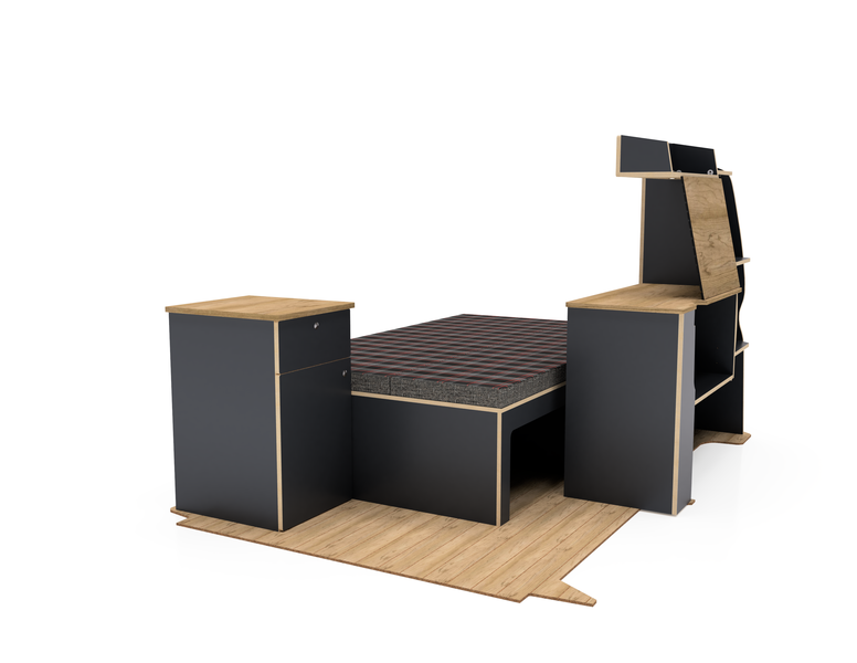 SWB Sliding bed , Wardrobe & Cabinet Bundle T5/T6 VW | eBay UK