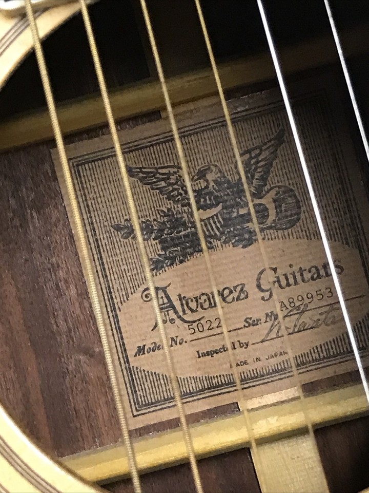 Vintage Alvarez 5022 Acoustic Guitar - Hand Made in Japan - Vintage | eBay