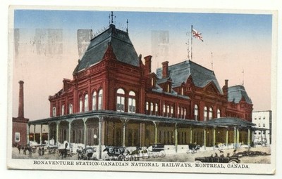 Montreal Canadian National Railways Bonaventure Train Station Canada ...