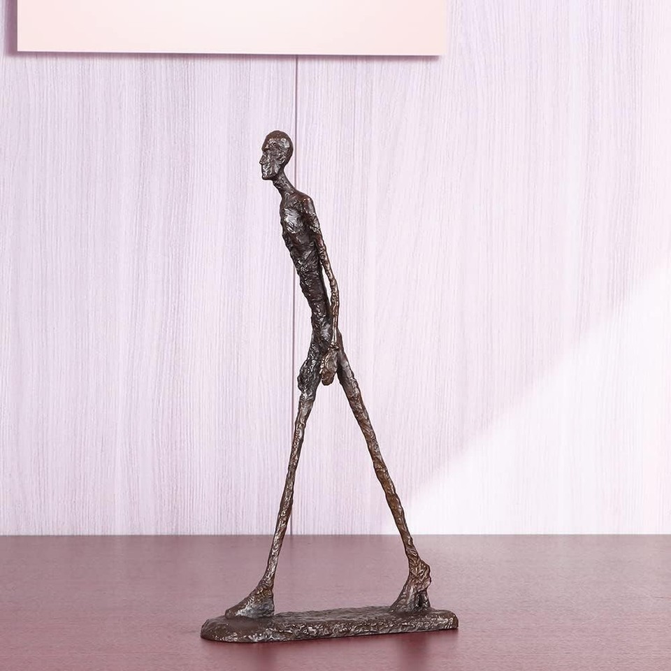 Bronze Giacometti's Walking Man Statue Famous Abstract 10"H, | eBay