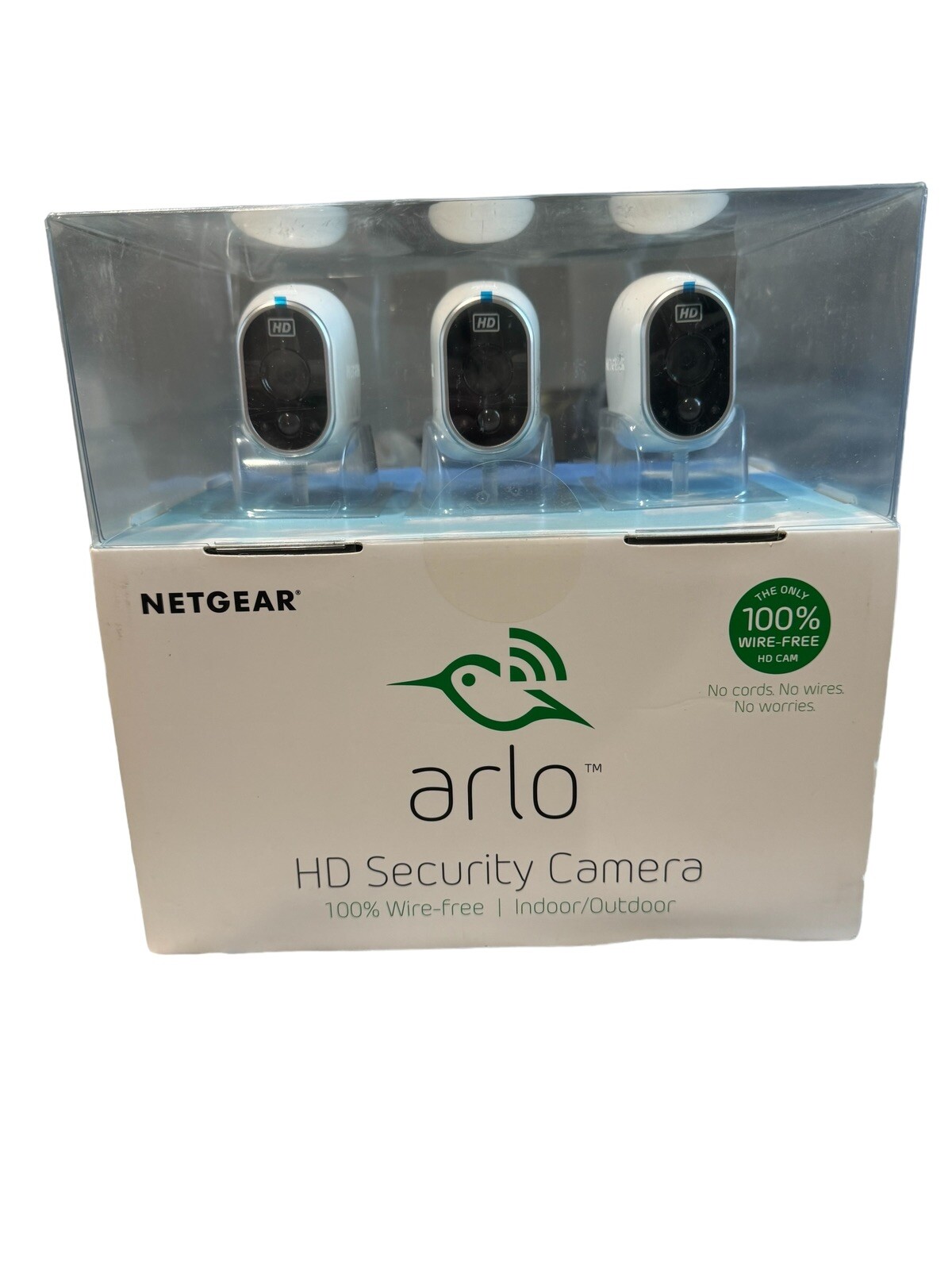 NETGEAR VMS3330-100NAS 3 HD Wireless Security Camera - White for sale ...