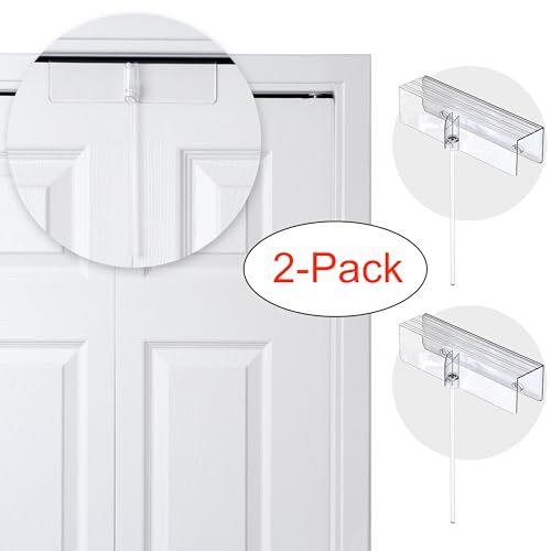 (2- Pack) - Bi-fold Door Lock - Closet Protection Child and Pet Proof ...