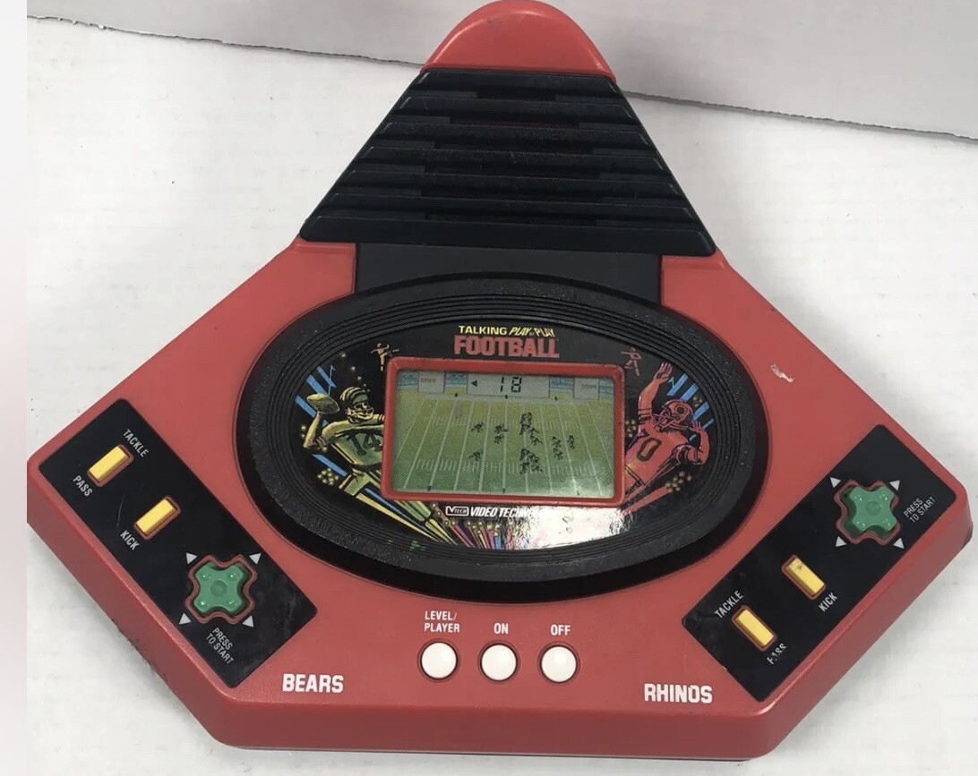 Vintage 1986 Video Technology Talking Play by Play Football Tested ...