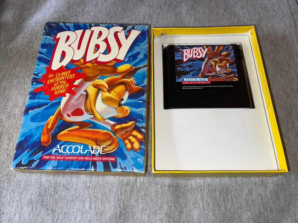 BUBSY in “CLAWS ENCOUNTERS of the FURRED KIND” video game (Sega Genesis ...