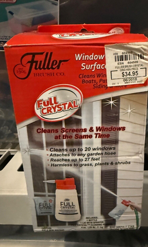FULLER BRUSH COMPANY FULL CRYSTAL WINDOW GLASS & SURFACE CLEANER NEW | eBay