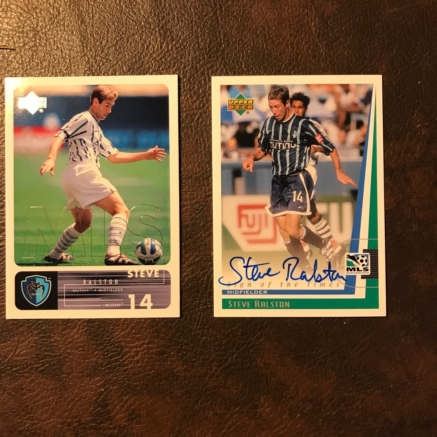 2000 Upper Deck MLS - #49 Steve Ralston & sign of the times autographed ...