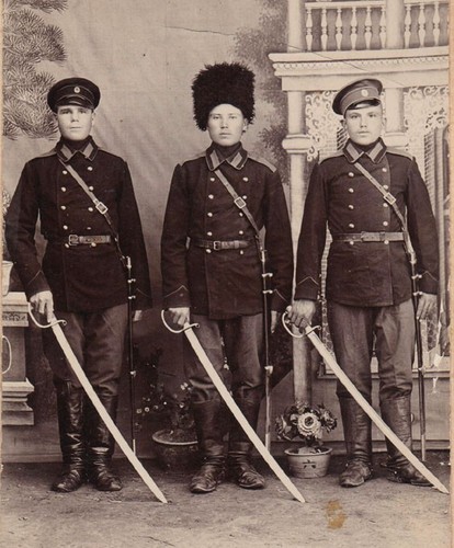 RARE Antique UKRAINIAN COSSACKS Imperial CZARIST RUSSIAN PHOTO Swords ...