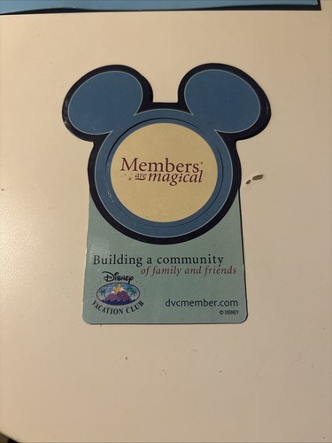 Vintage Disney Vacation Club DVC Photo Magnet Old Logo Mickey Mouse ...