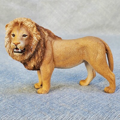 Schleich African Adult Male Lion Realistic Animal Figure 2007 4" Long 3 ...
