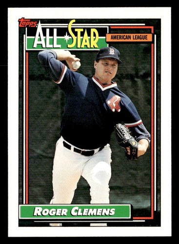 1992 Topps #405 Roger Clemens Card Boston Red Sox | eBay