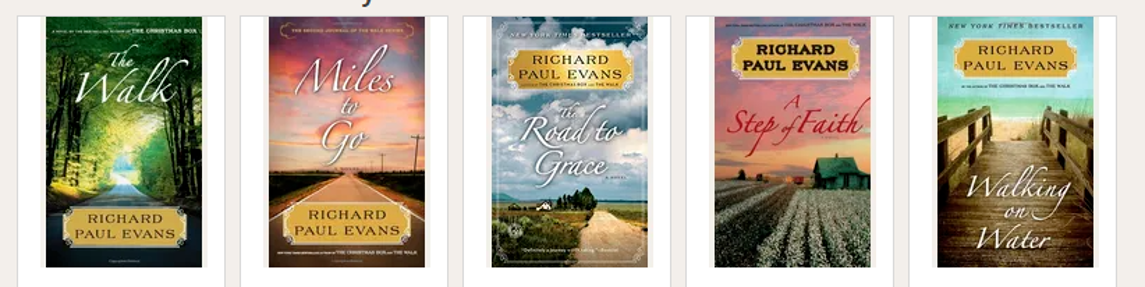 Complete Set Series - Lot of 5 The Walk books by Richard Paul Evans ...