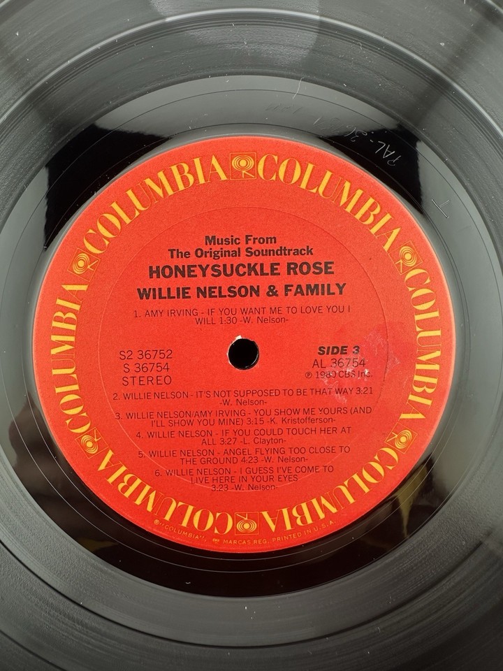 Willie Nelson AND ENTIRE Family Honeysuckle Rose LP Vinyl Signed ...