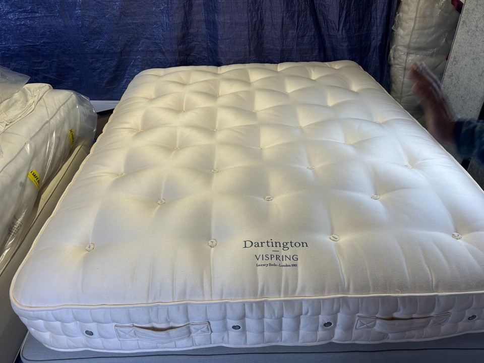 Vi Spring Dartington 5ft king size Shallow Bed Divan Sprung Base grey ...