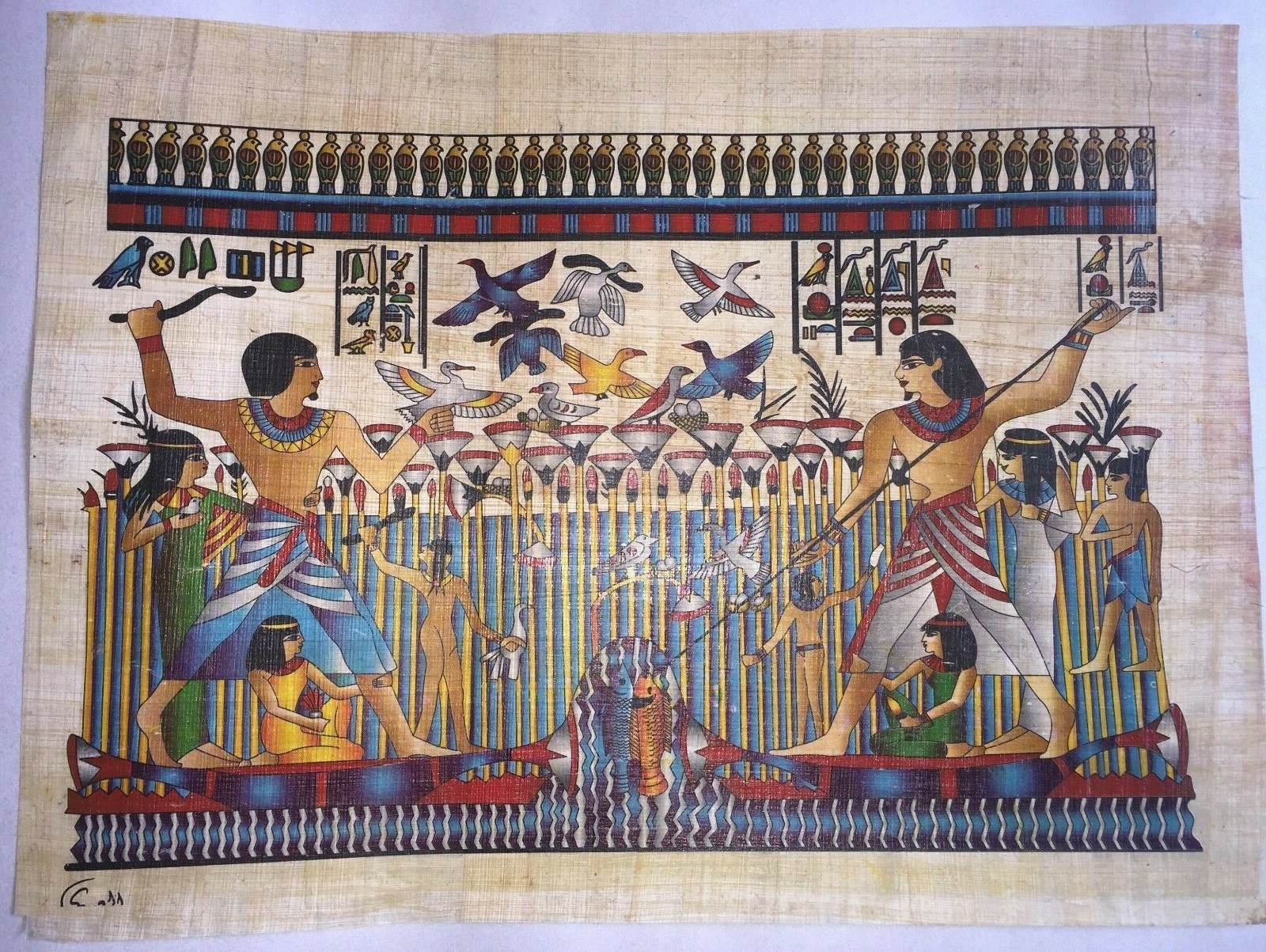 2 Large A3 30*40cm Printed Egyptian Papyrus with different designs | eBay