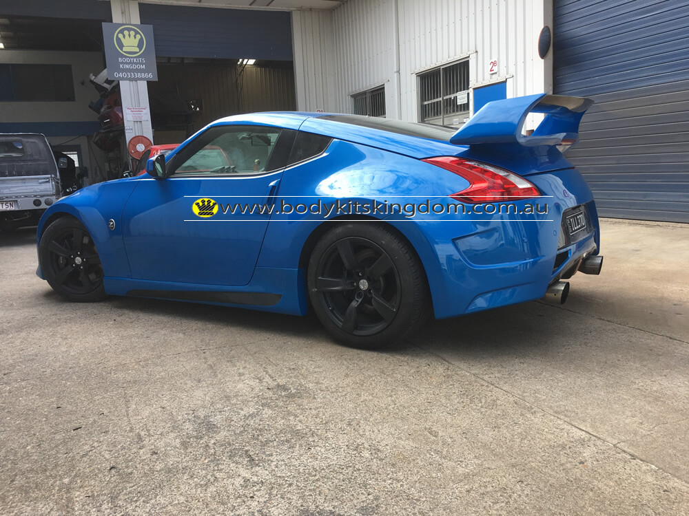 nissan Z34 370z fairlady amuse style wing spoiler carbon fiber blade ...