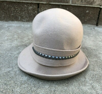 Tarnish Women's Designer Beige 100% Wool Bell Hat Cap | One Size | eBay