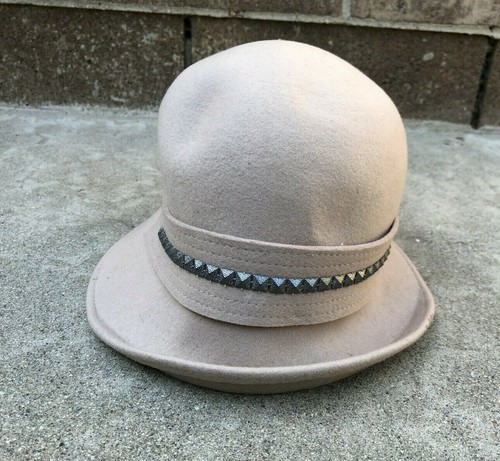Tarnish Women's Designer Beige 100% Wool Bell Hat Cap | One Size | eBay