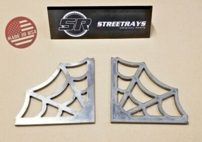 [SR] Spider Web Steel Gusset 3/16" Mild Steel Weld 4" x 4" Legs Rat Rod ...