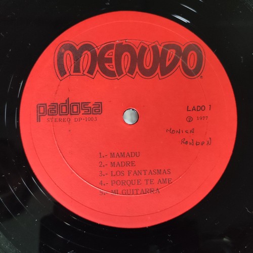 Menudo ‎– Los Fantasmas [1977] Vinyl LP Latin Pop Ballad Padosa Inc ...