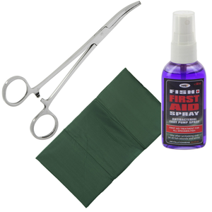 NGT CARP FISHING UNHOOKING MAT + FISH AID ANTISEPTIC SPRAY 50ML + 5 ...