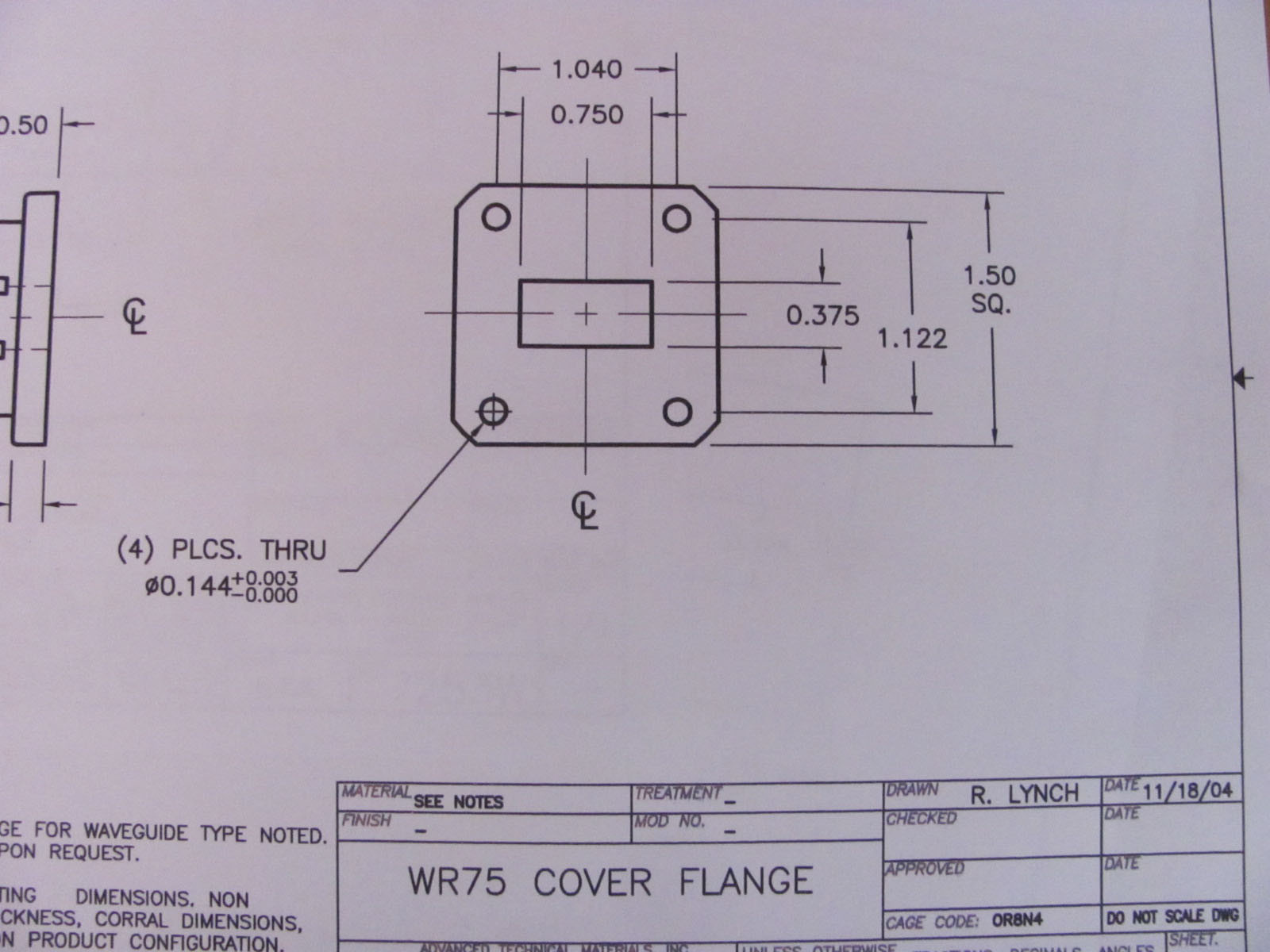Waveguide WR75 Sweep E-bend (A)1.50"x(B)2.50" Cover Smooth X Square ...