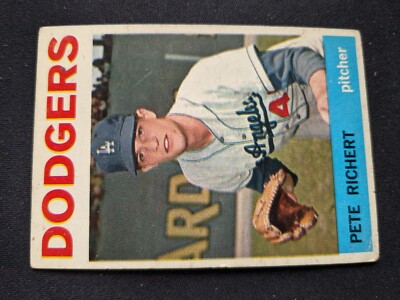 1964 Topps Baseball Card # 51 Pete Richert - Los Angeles Dodgers (VG ...