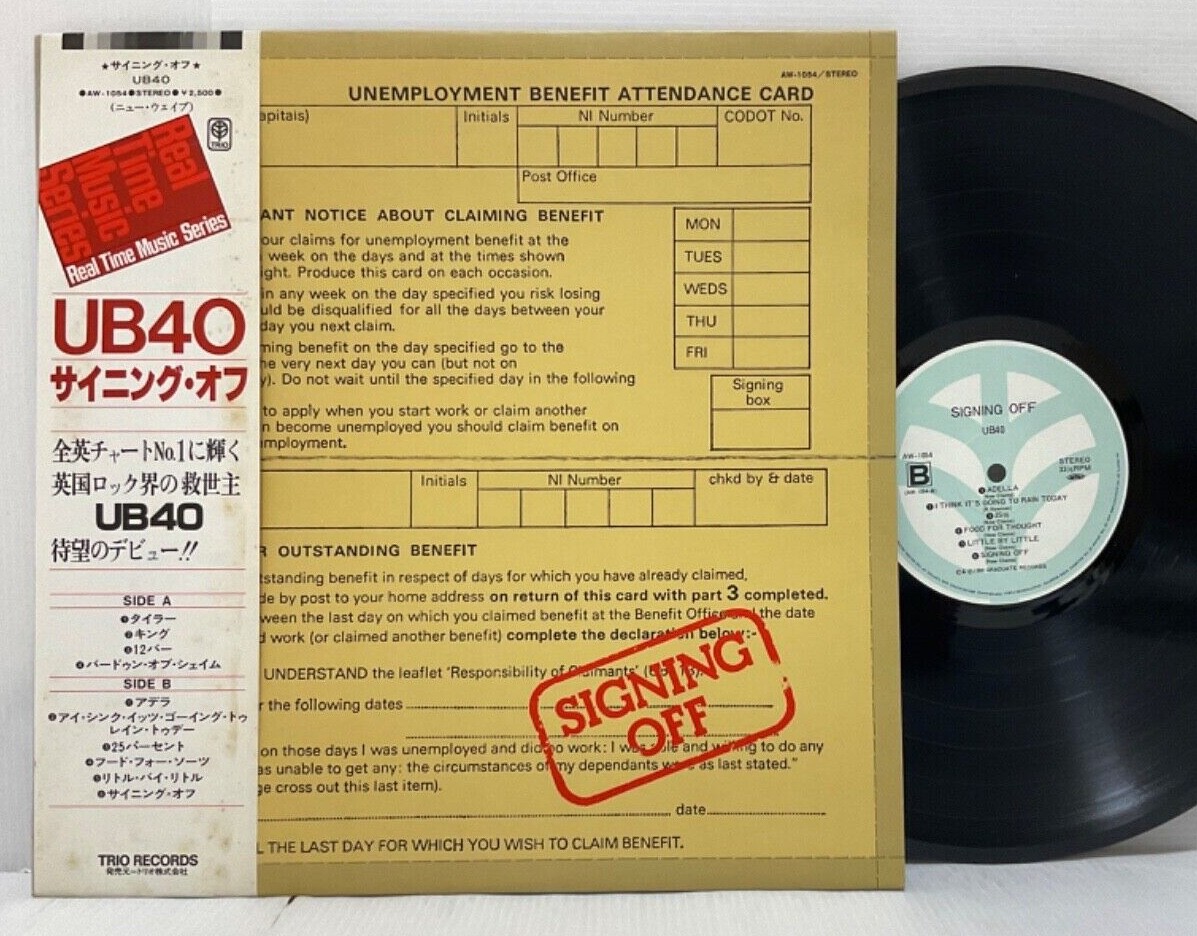UB40 – Signing Off LP 1980 Japan Trio Records Rock Reggae Dub New Wave ...