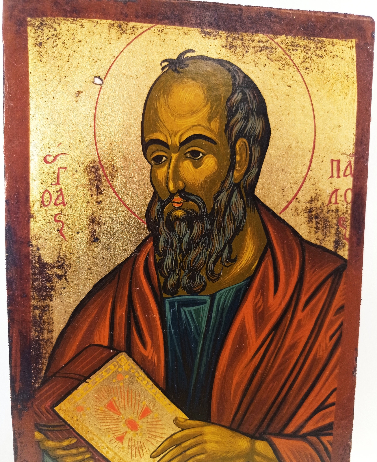 Byzantine Vintage Handmade Greek Orthodox Saint Paul The Apostle Icon ...
