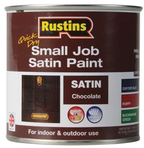 Small Job Gloss & Satin Colour Paint Rustins Indoor & Outdoor Use For ...