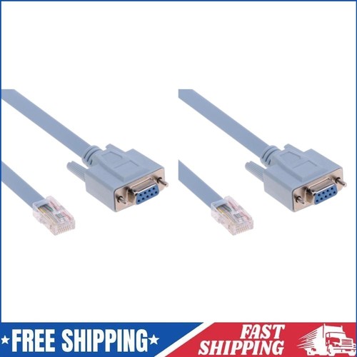 RJ45 Male to DB9 Female 1.5m Network Console Cable for Cisco Switch ...