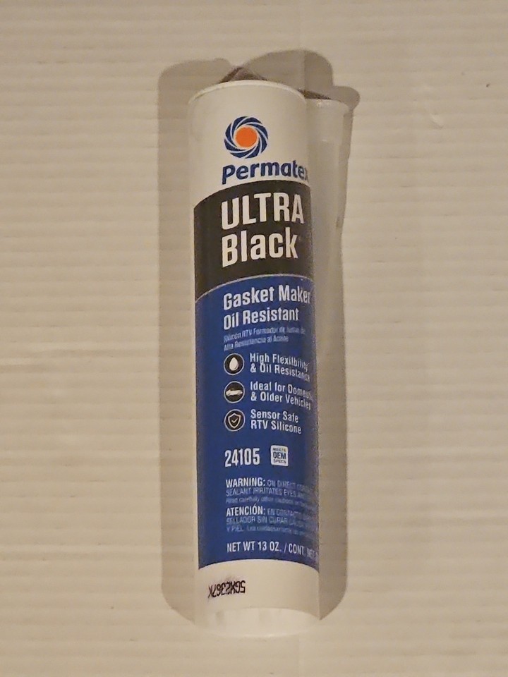 Permatex 24105 Ultra Black Oil Resistance RTV Silicone Gasket Maker ...