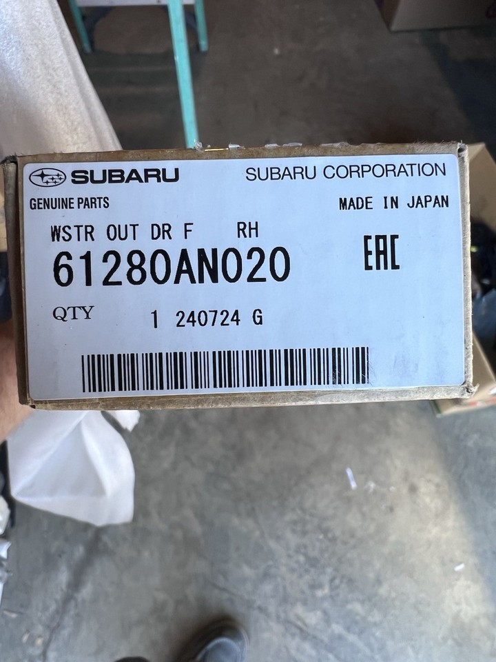 Genuine Subaru Belt Molding 61280AN020 OEM | eBay