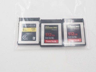 3 used CF Express memory cards (U38611) US RESIDENTS ONLY | eBay