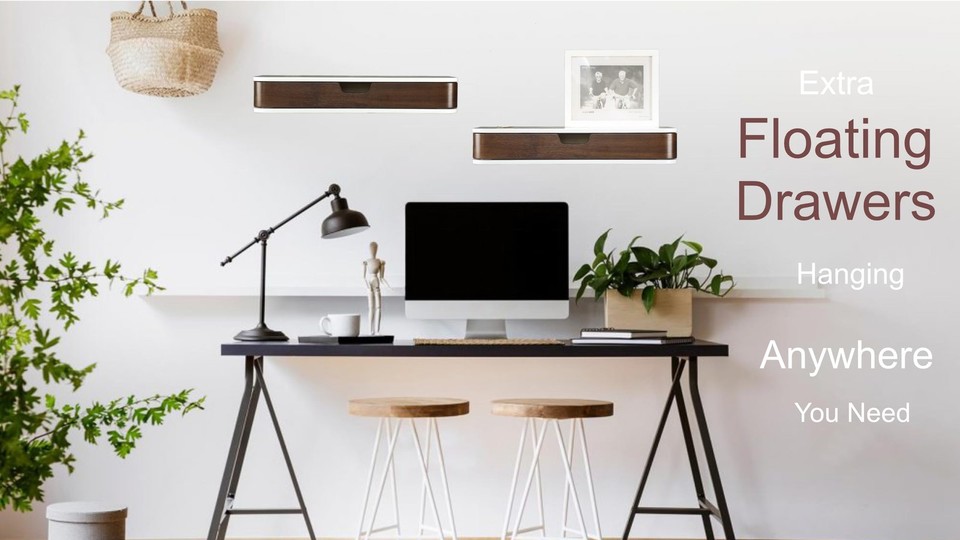 Floating Shelf with Drawer - Floating Drawers for Wall - Wall Shelf ...