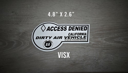 HOV access Denied Bumper Sticker funny fuckyourprius EV electric meme ...