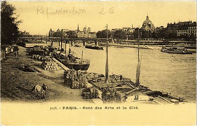 CPA Paris 6e Paris-Pont des Arts et la Cité (312121) | eBay