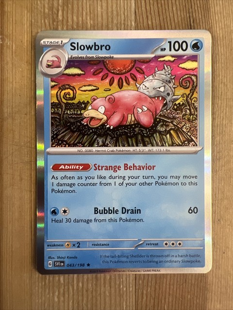 Pokémon TCG Slowbro Scarlet & Violet Base Set 043/198 Holo Holo Rare ...