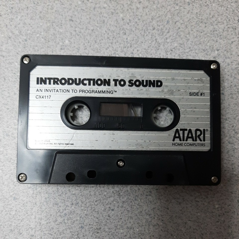Vintage 1983 Atari Introduction to Sound Cassette Tape Home Computer ...