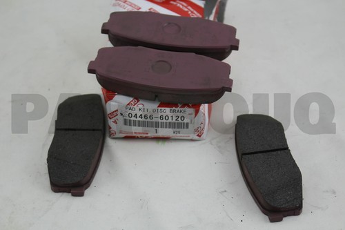0446660120 Genuine Toyota PAD KIT, DISC BRAKE, REAR 04466-60120 | eBay