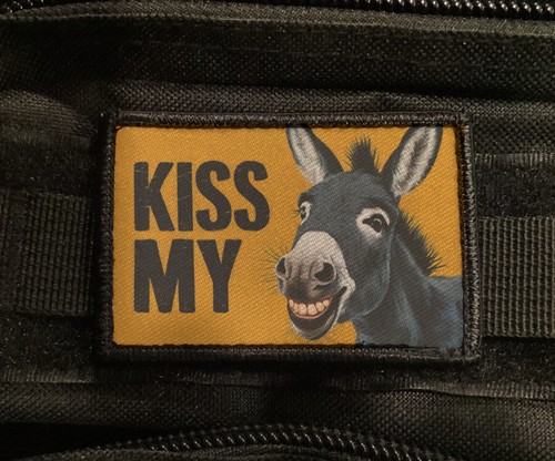 Kiss my Ass Patch Donkey Jackass Morale Tactical Hook [sub] | eBay