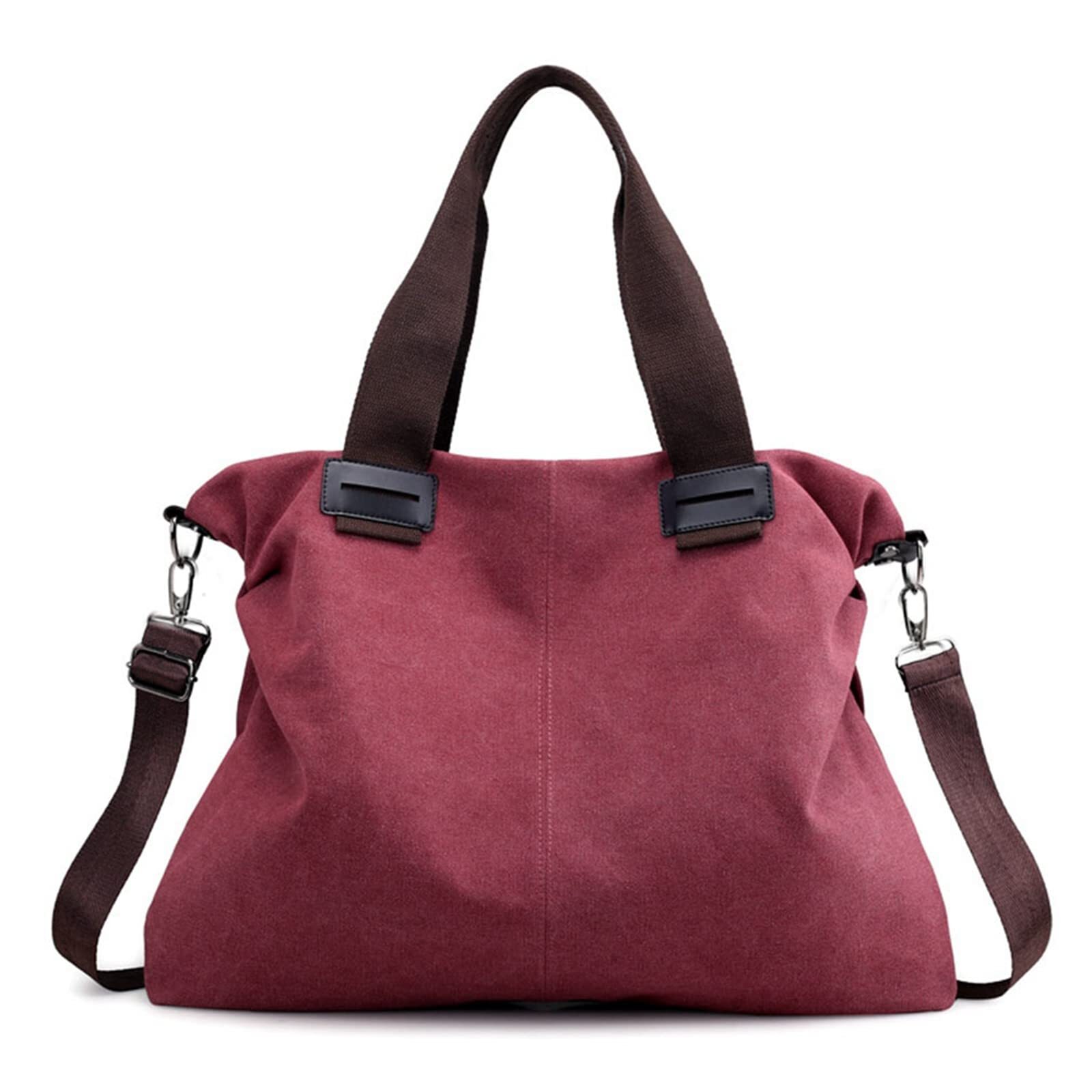 Women's Canvas Tote Bag Shoulder Crossbody Purses Work Travel Handbag ...