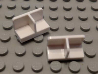 LEGO Lot of 2 White 1x2x1 Panel Pieces with Center Divider | eBay