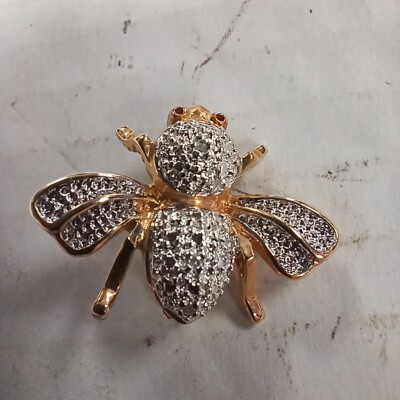 Ross Simons 18k Gold Vermeil Sterling Silver Bumble Bee Insect Brooch Pin Vtg | eBay